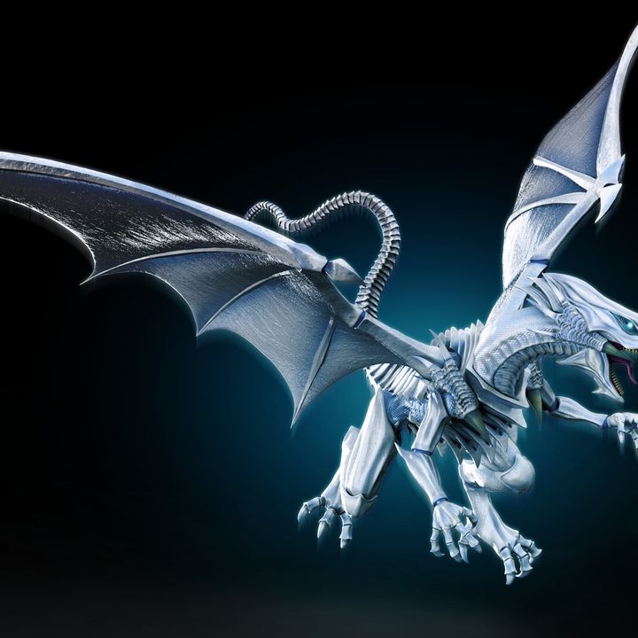 3D Printable Blue Eyes White Dragon Yugioh 3D print model by JM HE