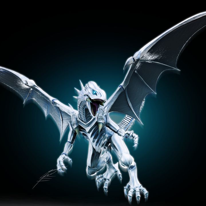 3D Printable Blue Eyes White Dragon Yugioh 3D print model by JM HE