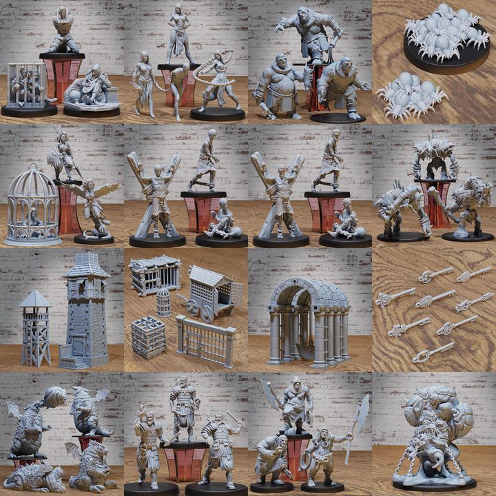 3D Printable Prison Break Set / Jail & Slave Encounter / Prisoner ...