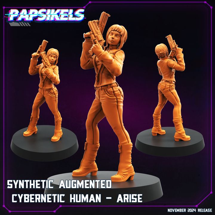 3D Printable SYNTHETIC AUGMENTED CYBERNETIC HUMAN SET by PAPSIKELS ...