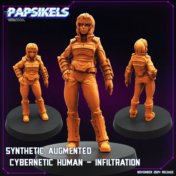 3D Printable SYNTHETIC AUGMENTED CYBERNETIC HUMAN SET by PAPSIKELS ...