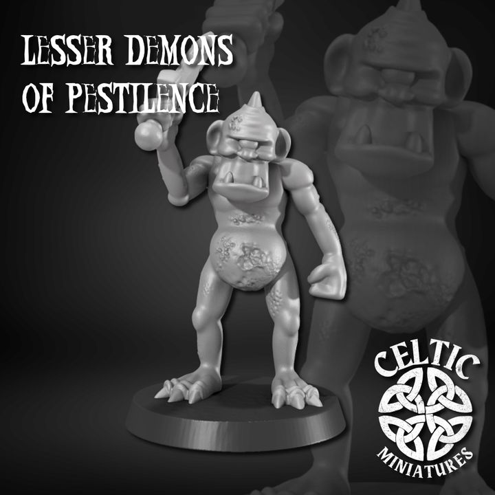 3D Printable Lesser Demons of Pestilence by Celtic Miniatures