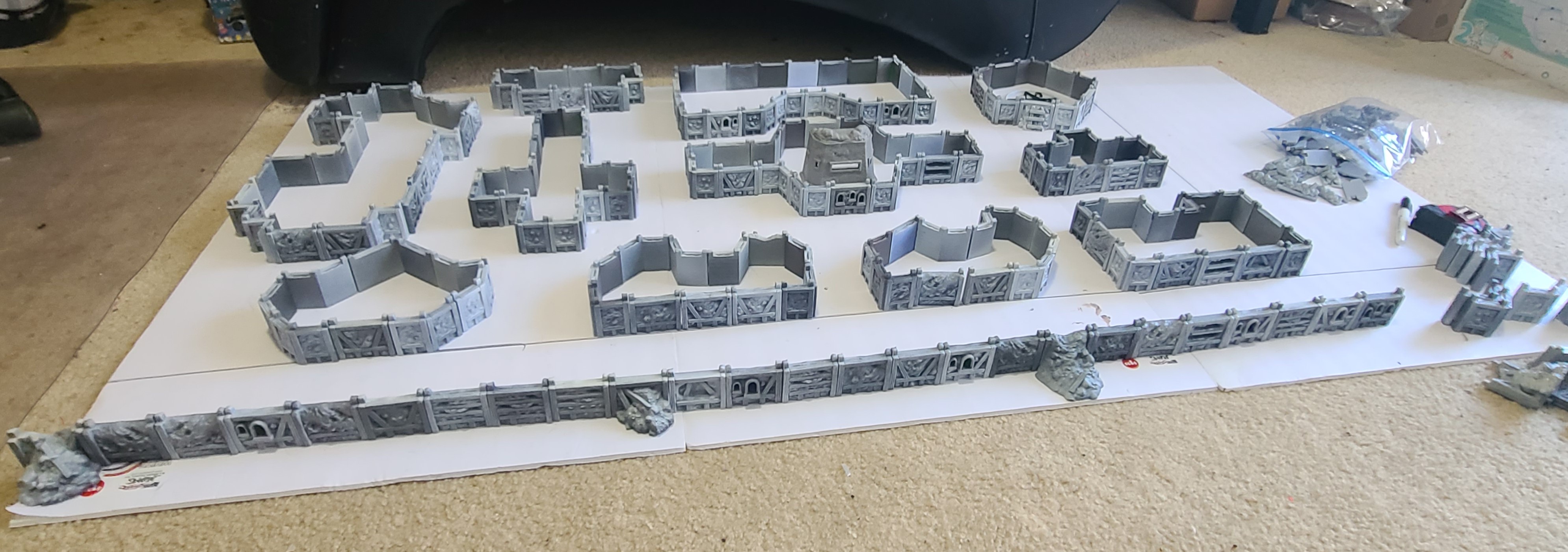 3D Printable Trench Terrain: Trench System Bundle by Diceverse
