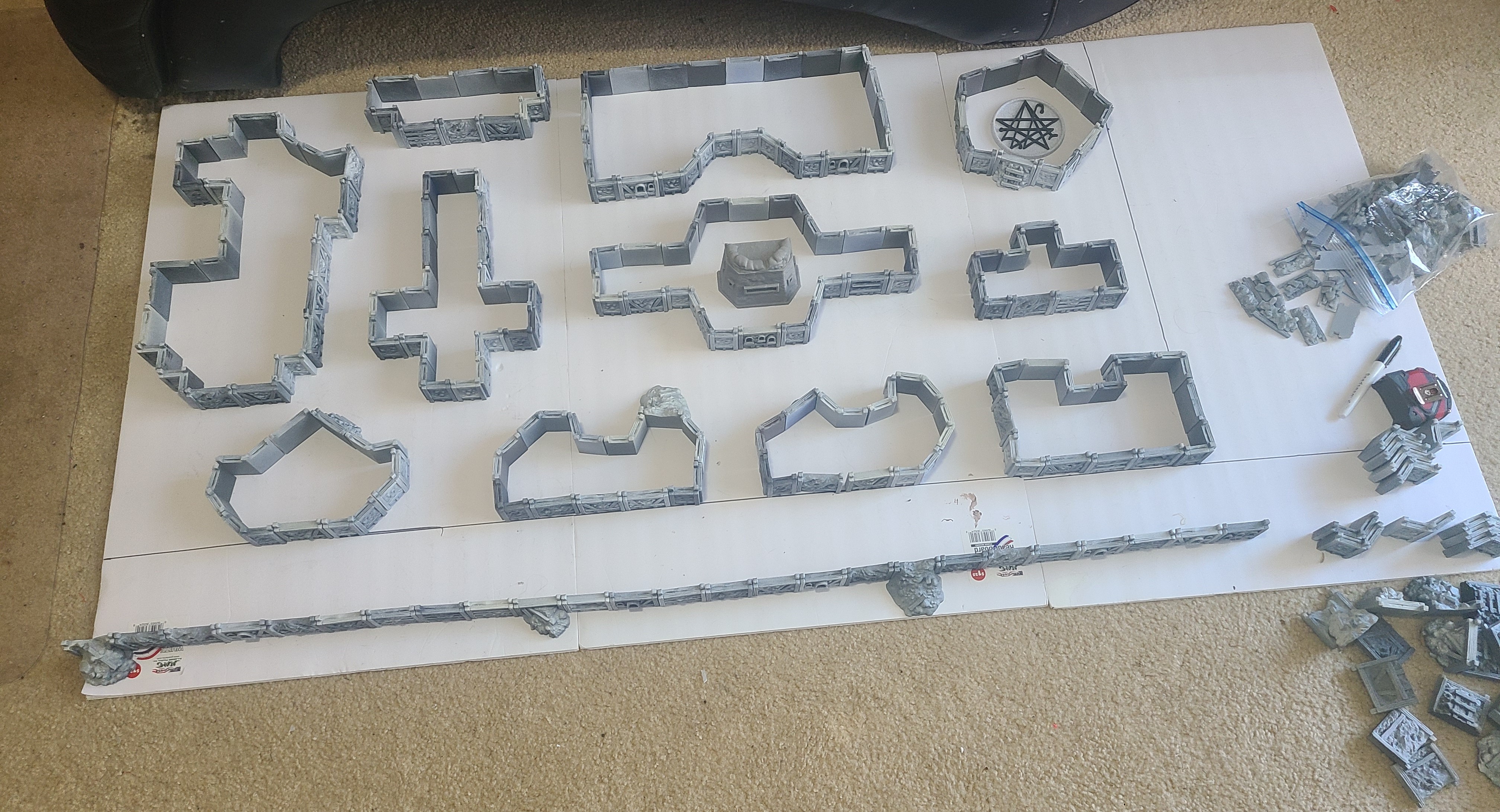 3D Printable Trench Terrain: Trench System Bundle by Diceverse