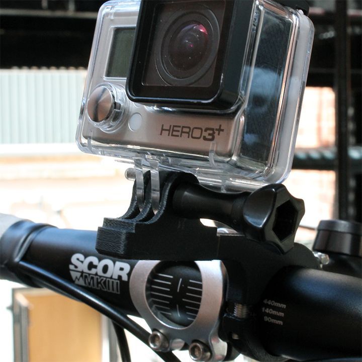 3D Printable Gopro holder by muguet
