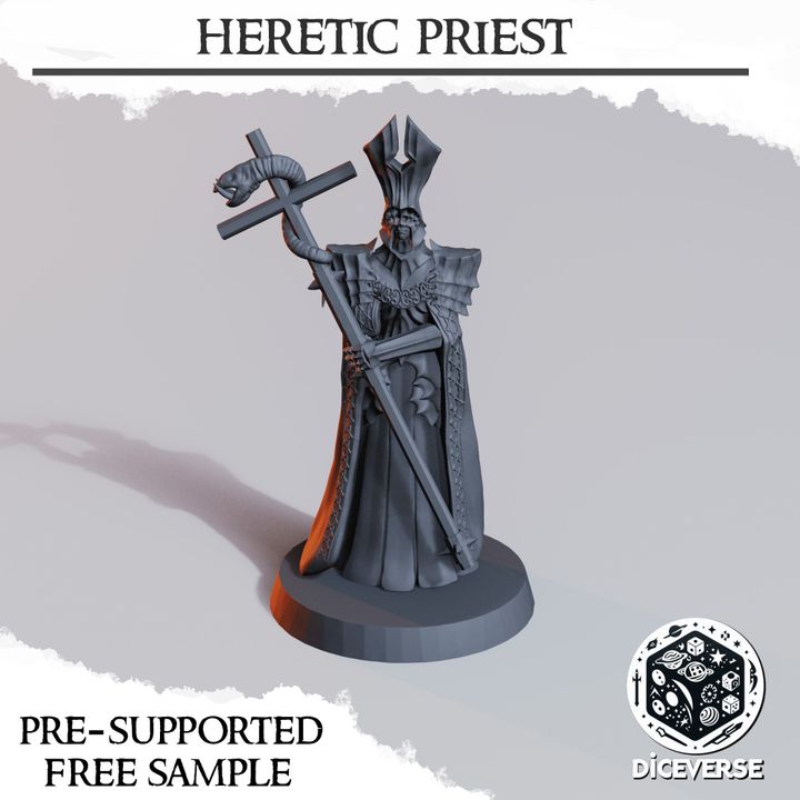 3D Printable Heretic Priest by Diceverse