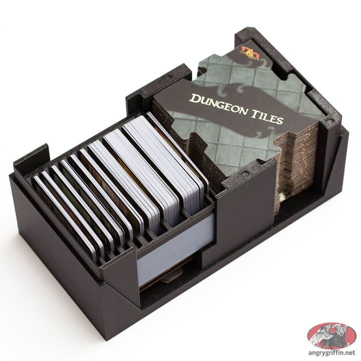 3D Printable D&D - Castle Ravenloft Board Game Insert and Organizer by Jim