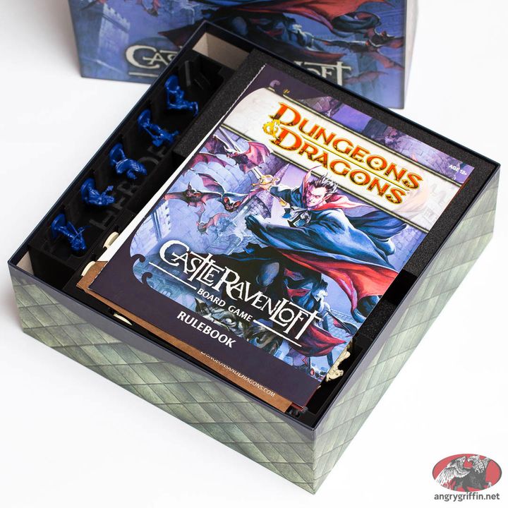 3D Printable D&D - Castle Ravenloft Board Game Insert and Organizer by Jim