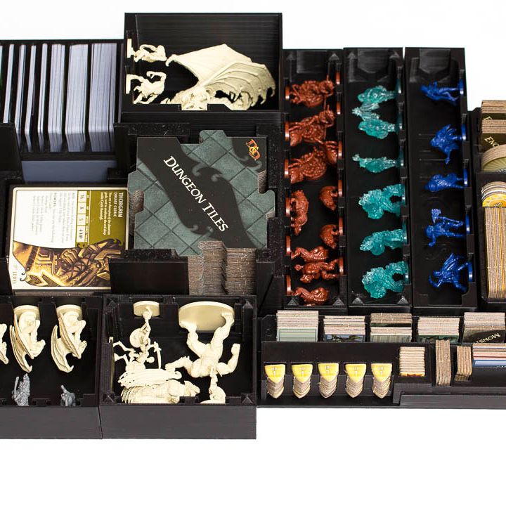 3D Printable D&D - Castle Ravenloft Board Game Insert and Organizer by Jim