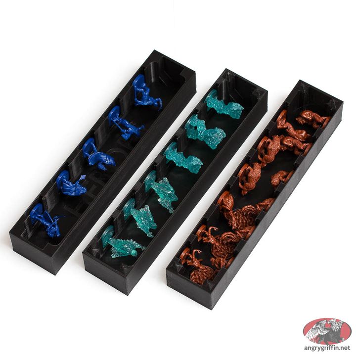 3D Printable D&D - Castle Ravenloft Board Game Insert and Organizer by Jim