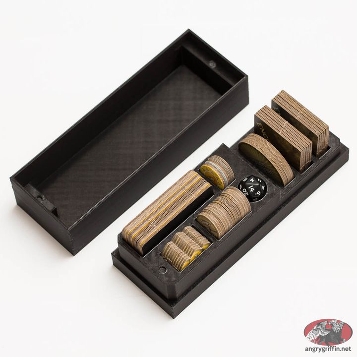 3D Printable D&D - Castle Ravenloft Board Game Insert and Organizer by Jim