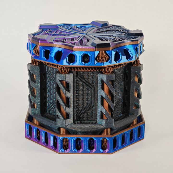 3D Printable Geared Mechanical Dice Box by 3DTechDesigns