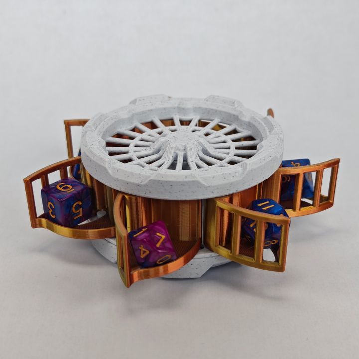 3D Printable Stackable Dice Set Box by 3DTechDesigns