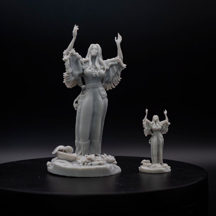 3D Printable FREE MINIATURE! Aiyana Haseya - Summoning Ritual (32mm ...