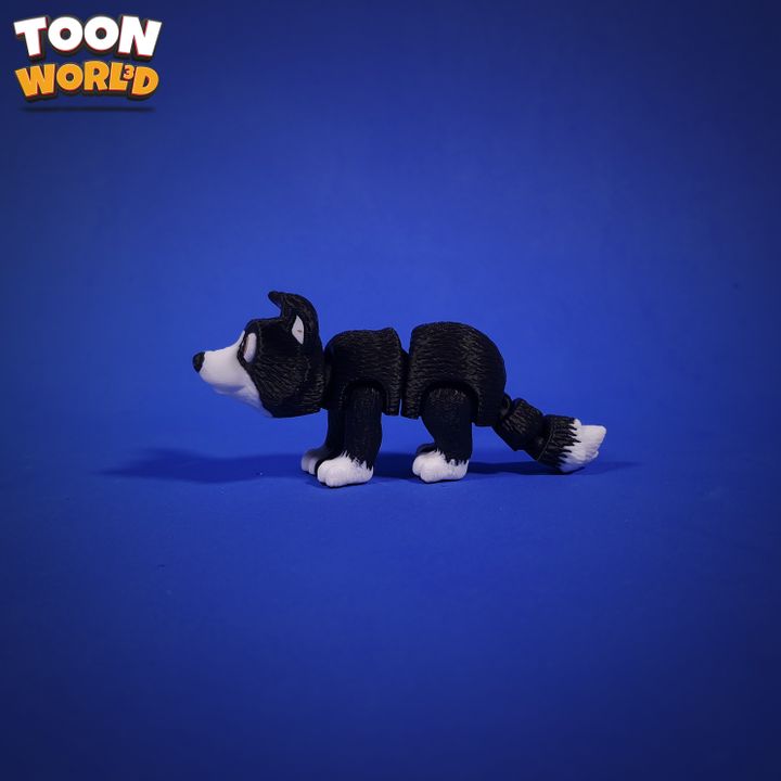 3D Printable Mini Flexible Dog by ToonWorld3D