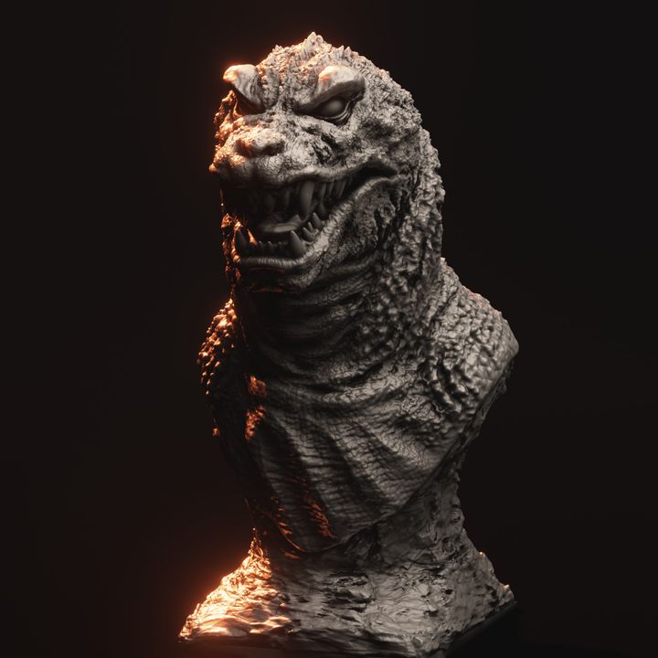 3D Printable Godzilla 2001 by SabertoothCollectibles