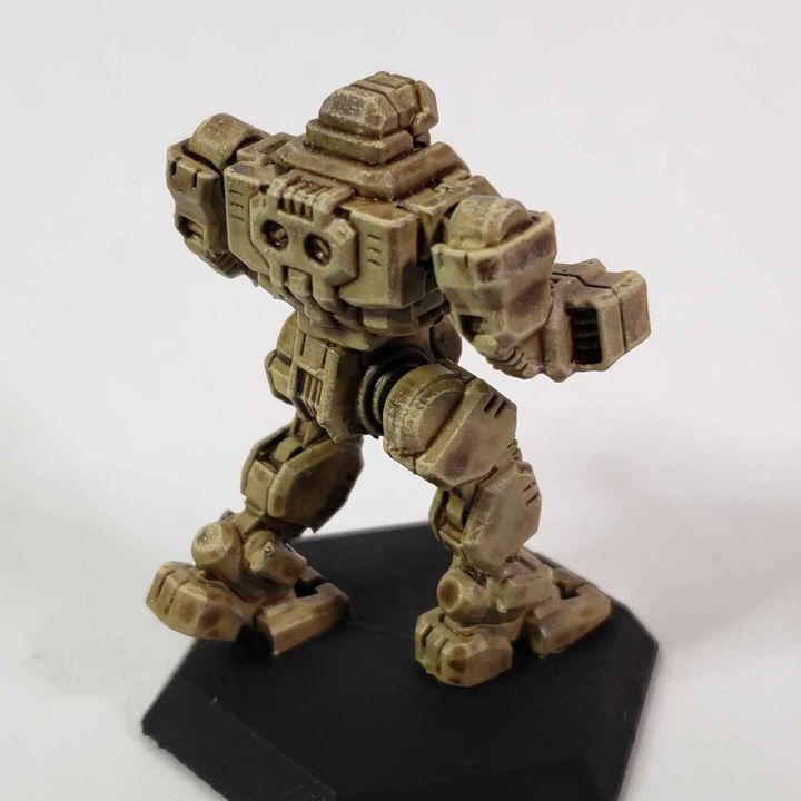 3D Printable 6mm Mech: Fixed Pose MinuteMan by Mako Prints