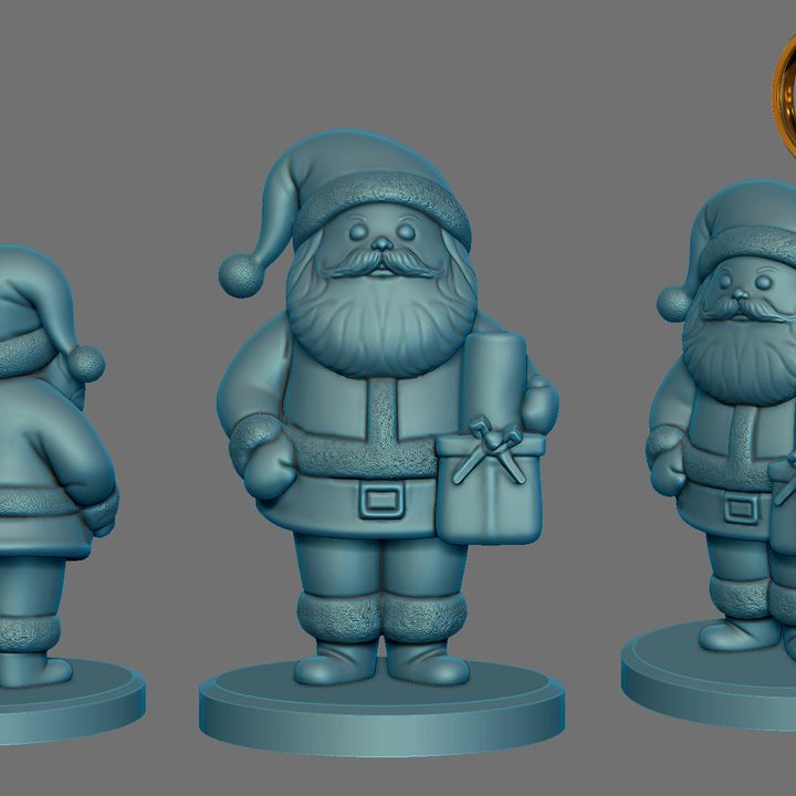 3D Printable Simple santa by MagicalRingMiniatures