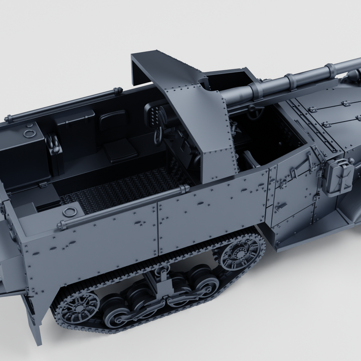 3D Printable Half-track M3 75 mm GMC (US, WW2) by Wargame3d
