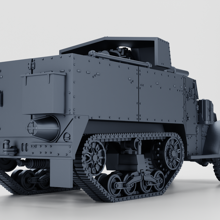 3D Printable Half-track M3 75 mm GMC (US, WW2) by Wargame3d