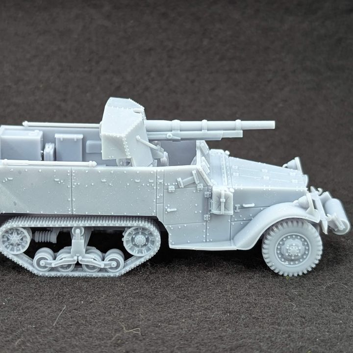 3D Printable Half-track M3 75 mm GMC (US, WW2) by Wargame3d