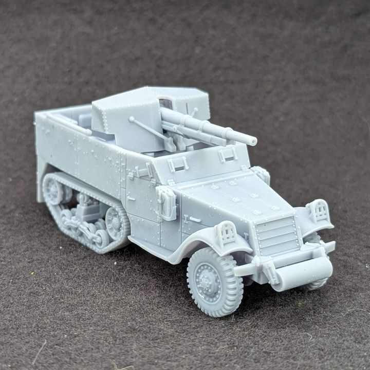 3D Printable Half-track M3 75 mm GMC (US, WW2) by Wargame3d