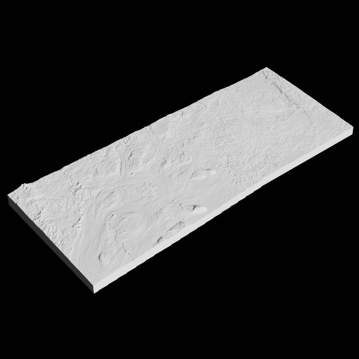 3D Printable Canada Province of Saskatchewan Topographic Map - 3D ...
