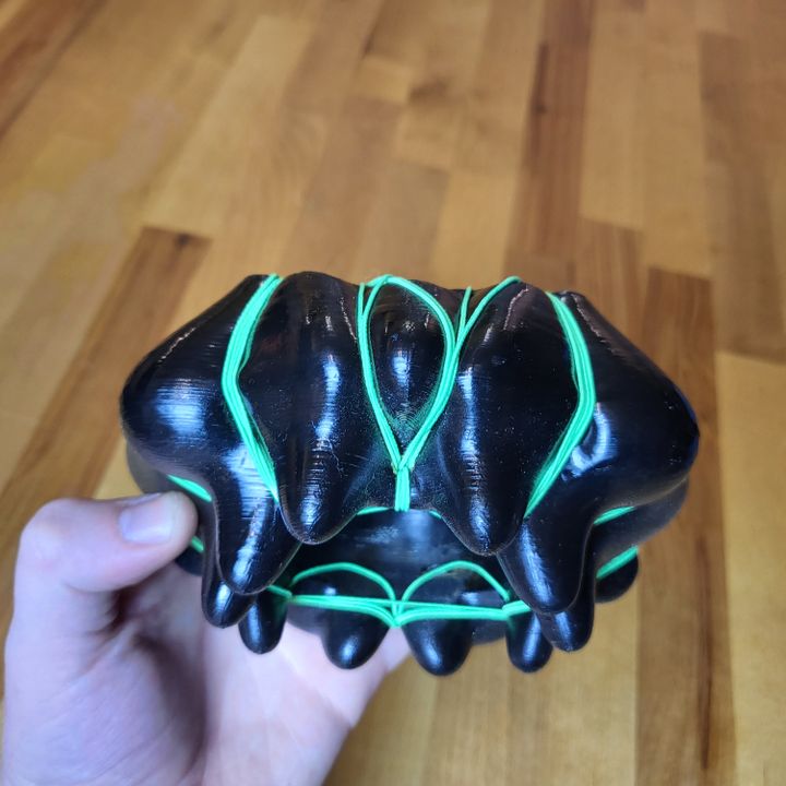 3D Printable Twined Blob Bowl by Ben Bergman