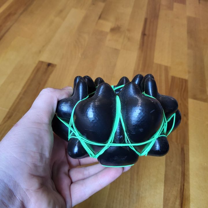 3D Printable Twined Blob Bowl by Ben Bergman