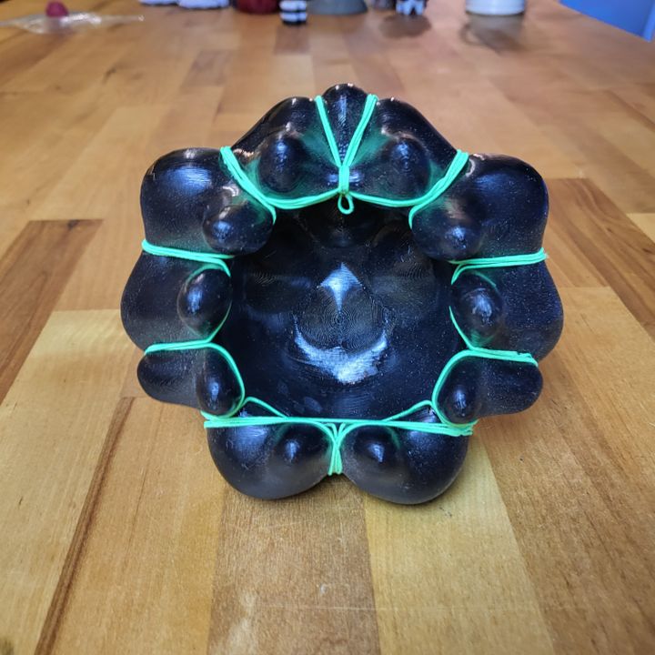 3D Printable Twined Blob Bowl by Ben Bergman
