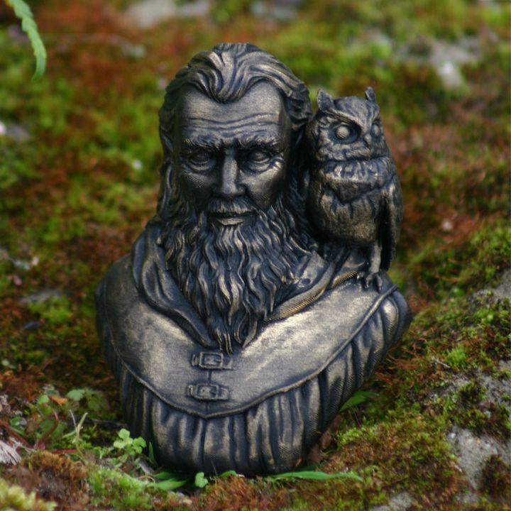 3D Printable Merric and Sage the Owl - Wizard and Owl Familiar Bust by ...