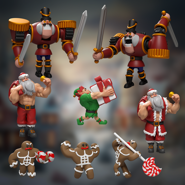 3D Printable Buff Christmas pack by Built Bird