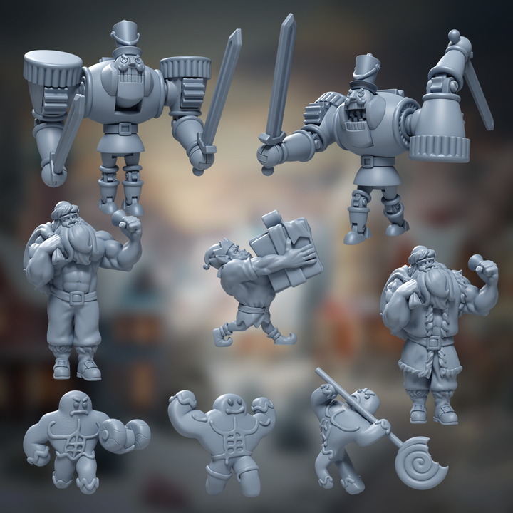 3D Printable Buff Christmas pack by Built Bird