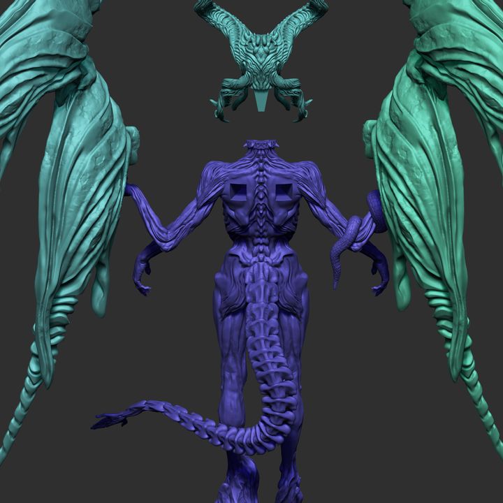 3D Printable Astaroth demon 3D print model by Andrii Akhtyrskyi