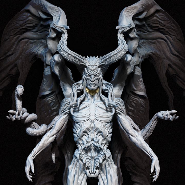 3D Printable Astaroth demon 3D print model by Andrii Akhtyrskyi