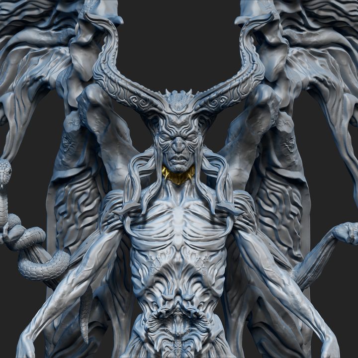 3D Printable Astaroth demon 3D print model by Andrii Akhtyrskyi