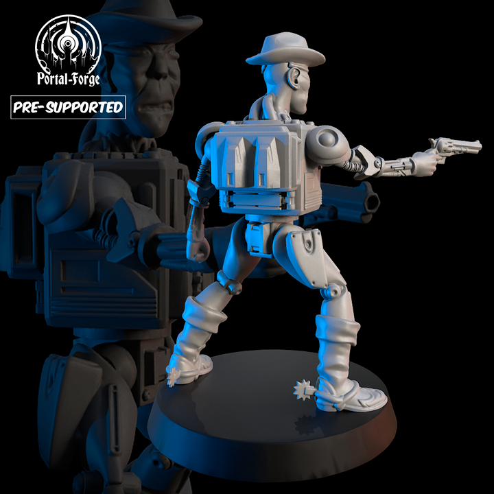 3D Printable Cowbot Eastwood - Presupported by Portal Forge