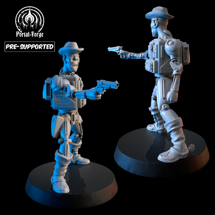 3D Printable Cowbot Eastwood - Presupported by Portal Forge