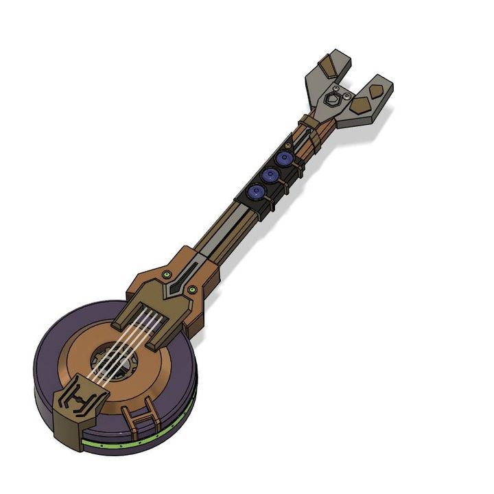 3D Printable Heimerdinger Banjo (Yordle Scaled Prop) - Arcane League of ...