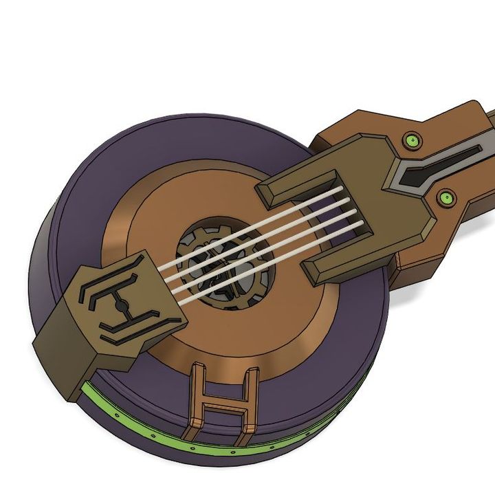 3D Printable Heimerdinger Banjo (Yordle Scaled Prop) - Arcane League of ...