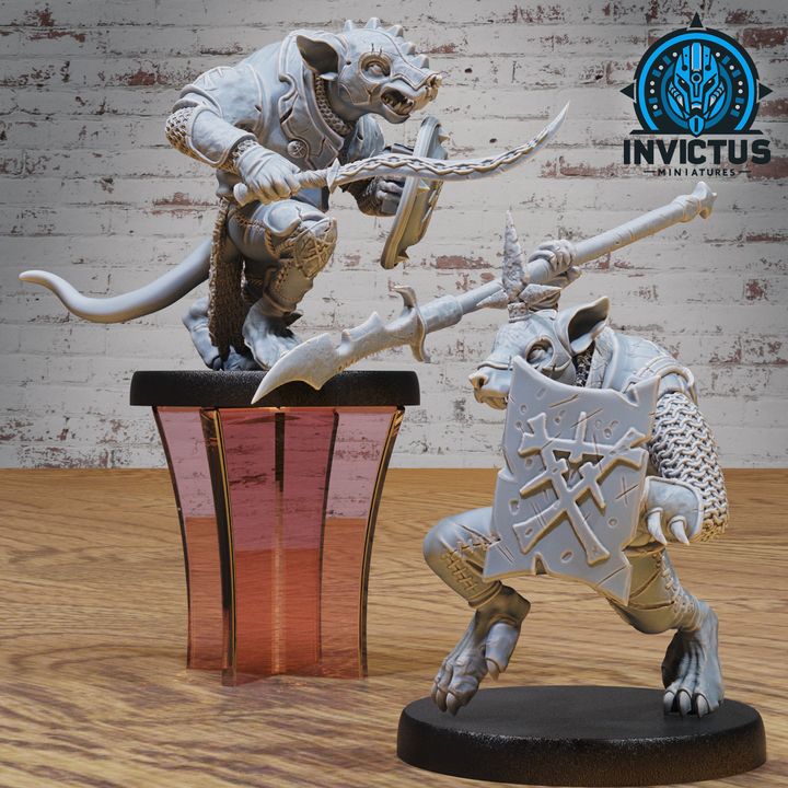 3D Printable Dark Army Invasion / Space Rat Folk Encounter / Cosmic ...