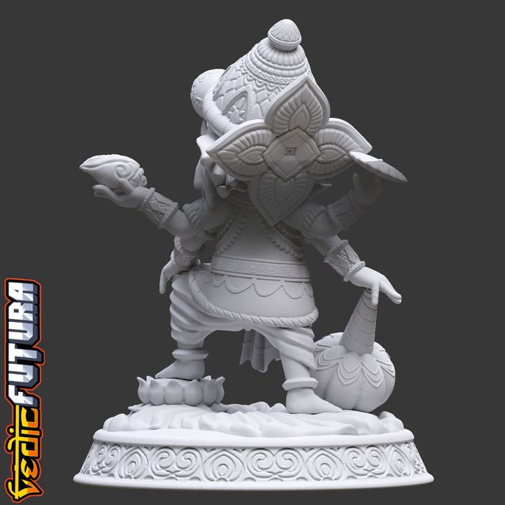3D Printable Chibi Varaha - Carrying the Earth by VedicFutura
