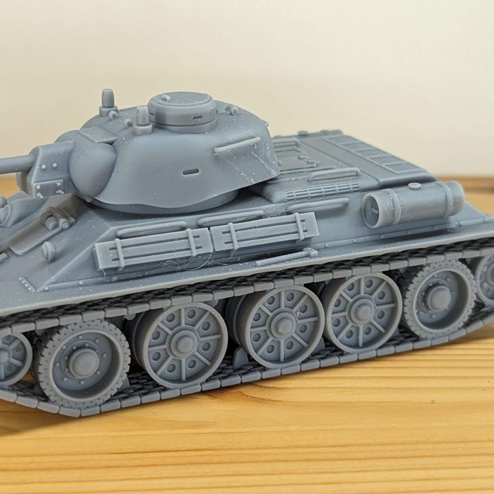 3D Printable T-34/76 Tank (model 1943) (USSR, WW2) by Wargame3d
