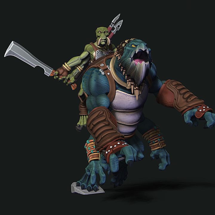 3D Printable Tharks - Rampagers - Greater God - 32mm by TheGoodBrick