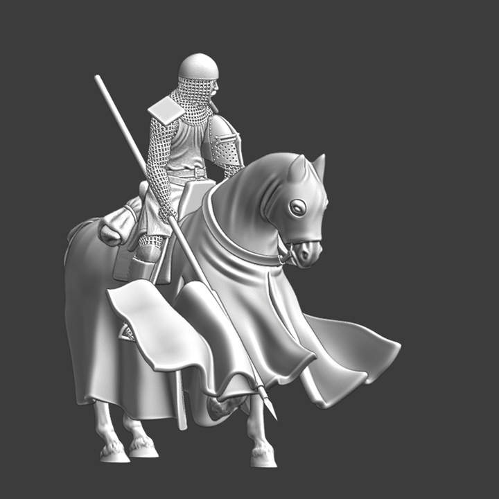 3D Printable Medieval Knight - Mounted and Windy by Northern Crusades ...