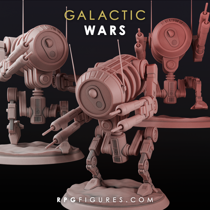 3D Printable Galactic Wars | LR-57 Retail Mech by RPG Figures