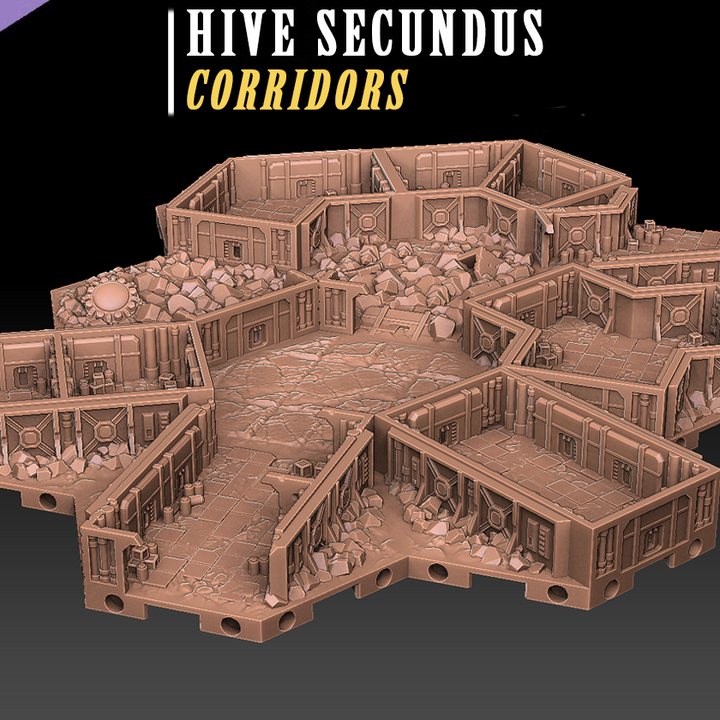 3D Printable HIVE SECUNDUS | CORRIDORS by PopovLaboratory