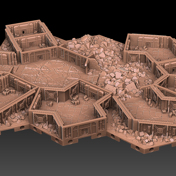 3D Printable HIVE SECUNDUS | CORRIDORS by PopovLaboratory