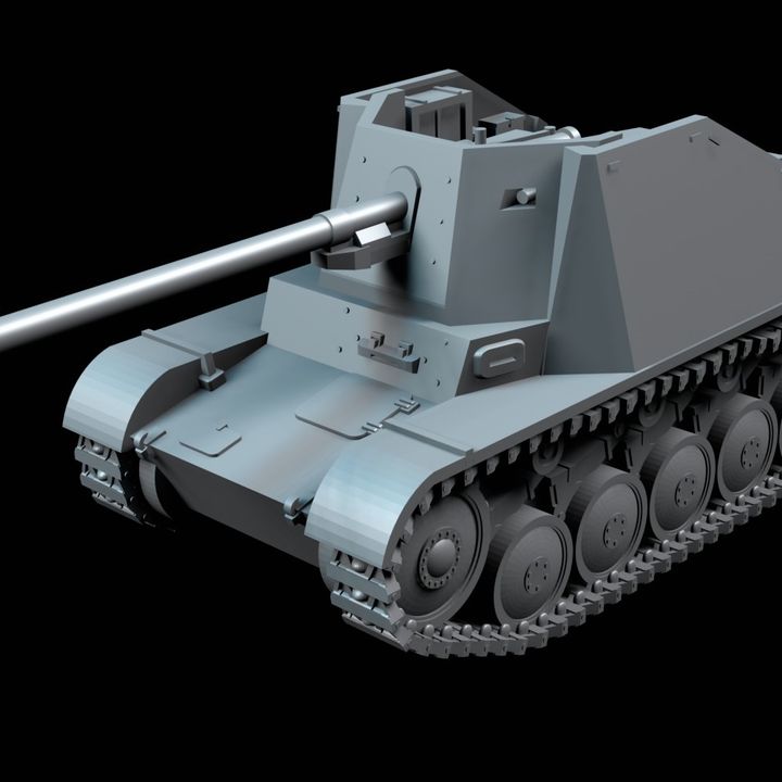 3D Printable Marder II German Tank Destroyer - 1:56 scale by Culverin ...