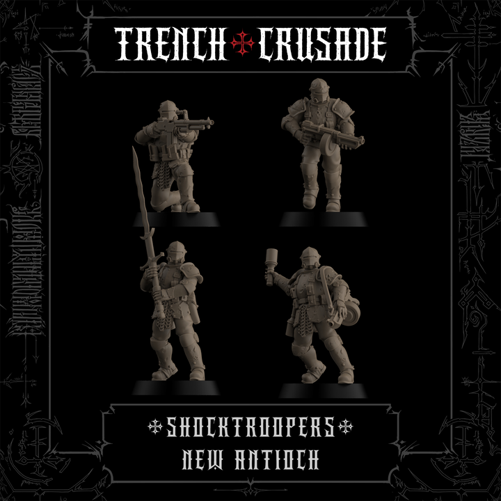 3D Printable Trench Crusade - Shocktroopers - New Antioch by Factory ...